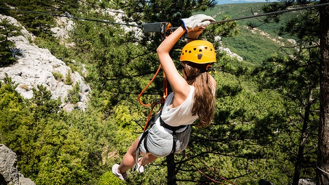 Canopy Zipline Tour through the Boughs of the Island of Krk ...