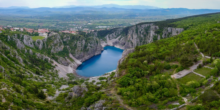 Swimming in the Blue Lake in Imotski – Imotski – Experience Concierge